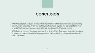 Human Resources Accounting And Analytics | PPTX