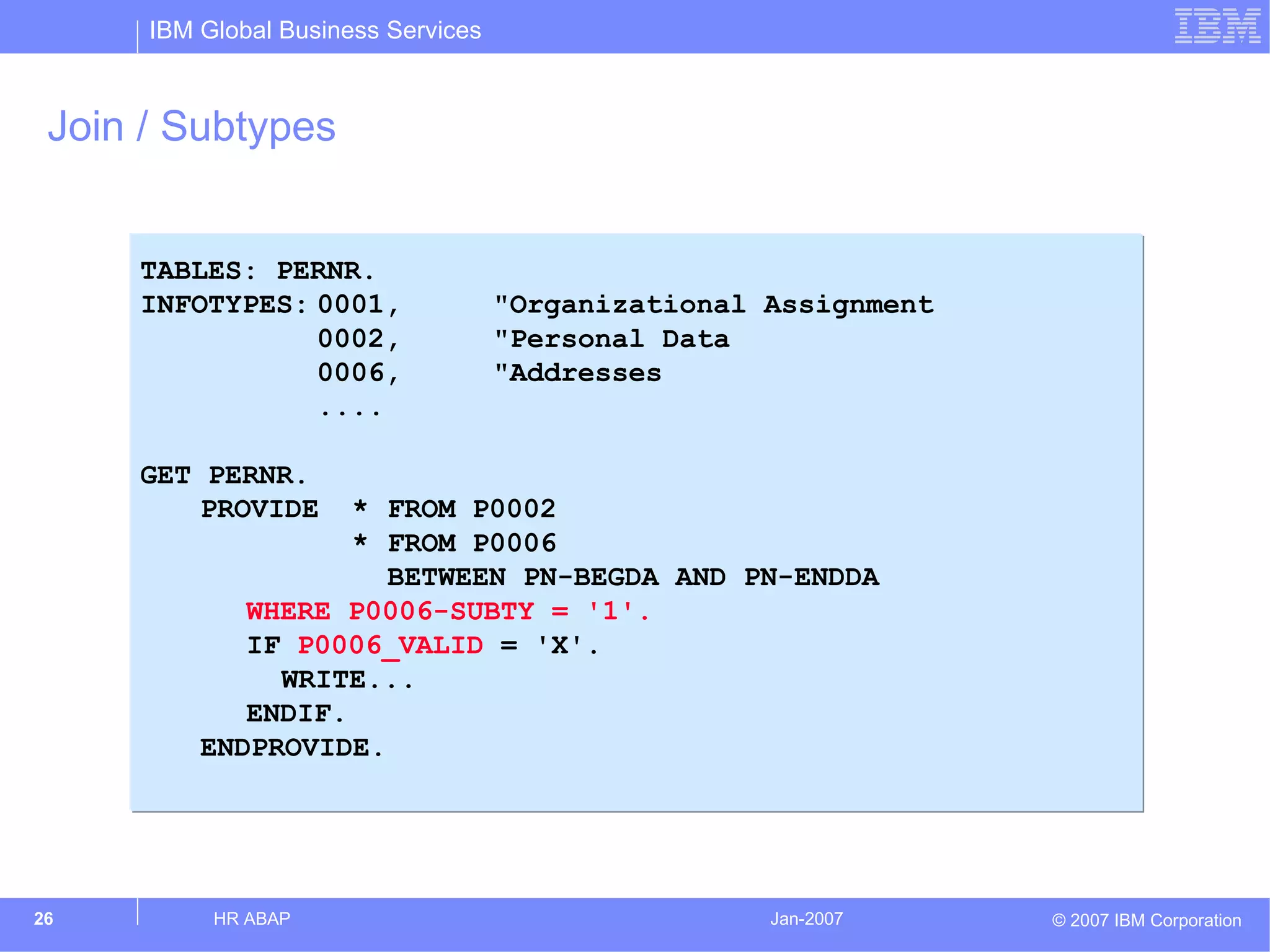HR ABAP Technical Overview | http://sapdocs.info/ | PPT