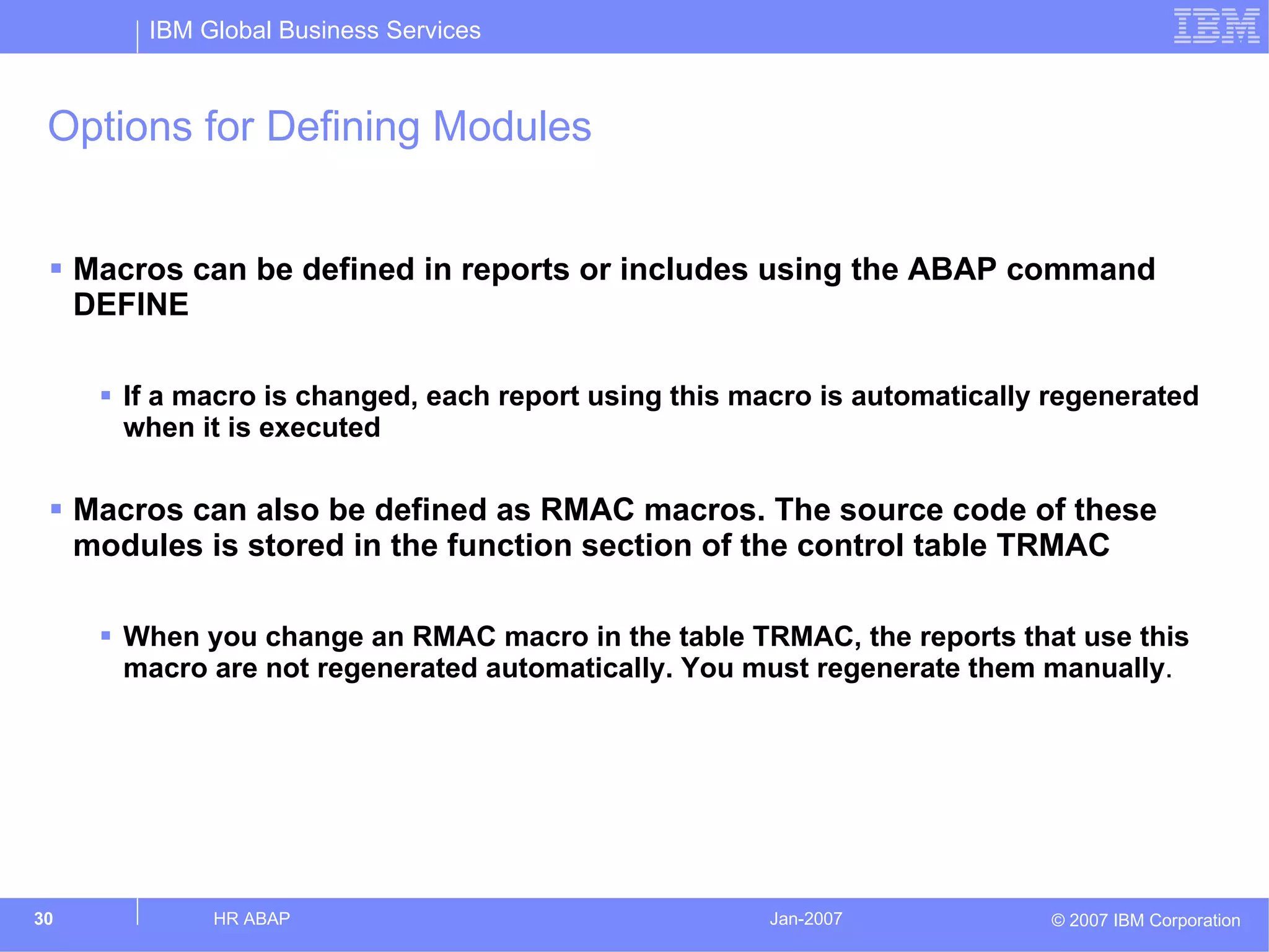 HR ABAP Technical Overview | http://sapdocs.info/ | PPT