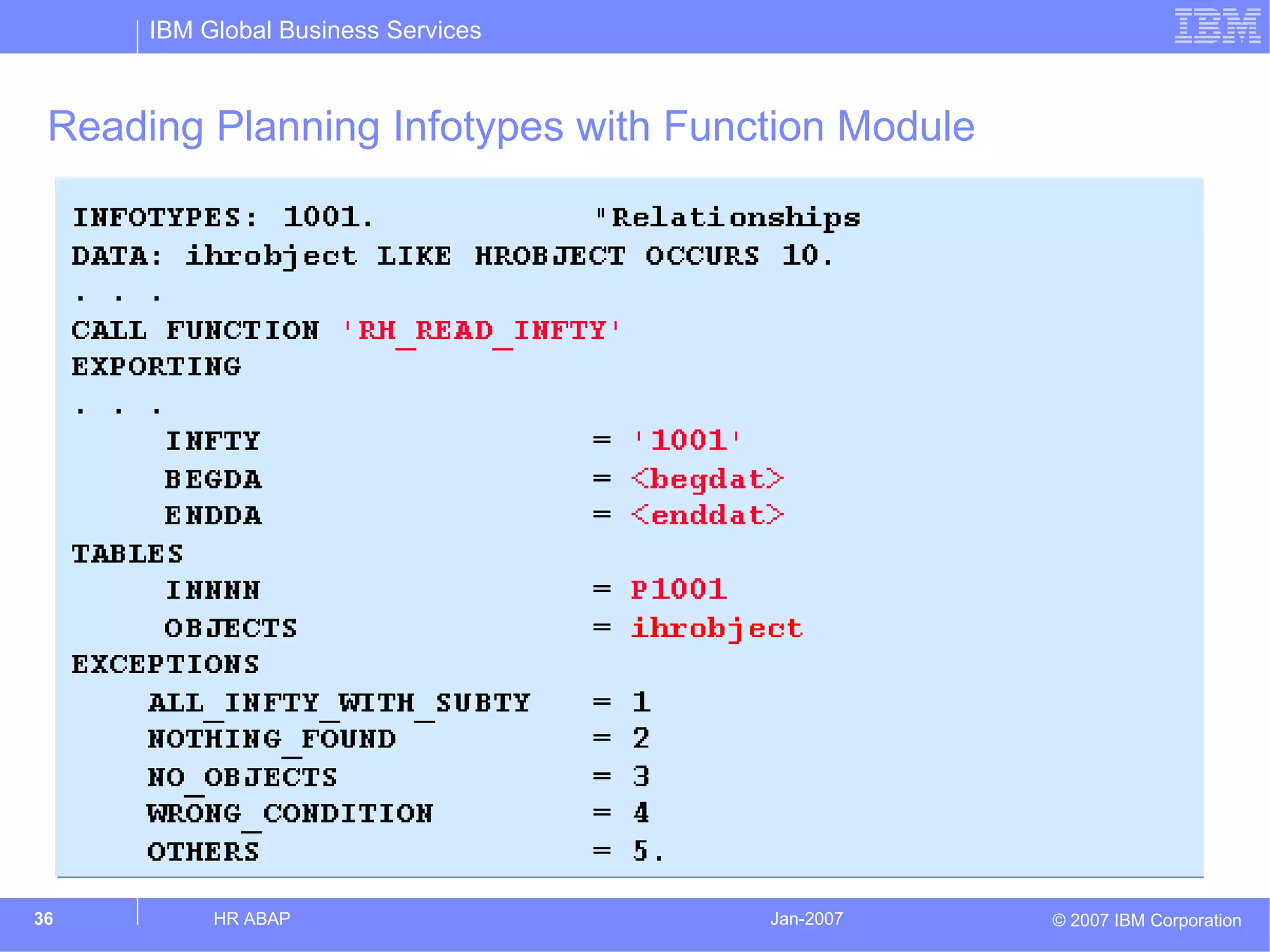 HR ABAP Technical Overview | http://sapdocs.info/ | PPT