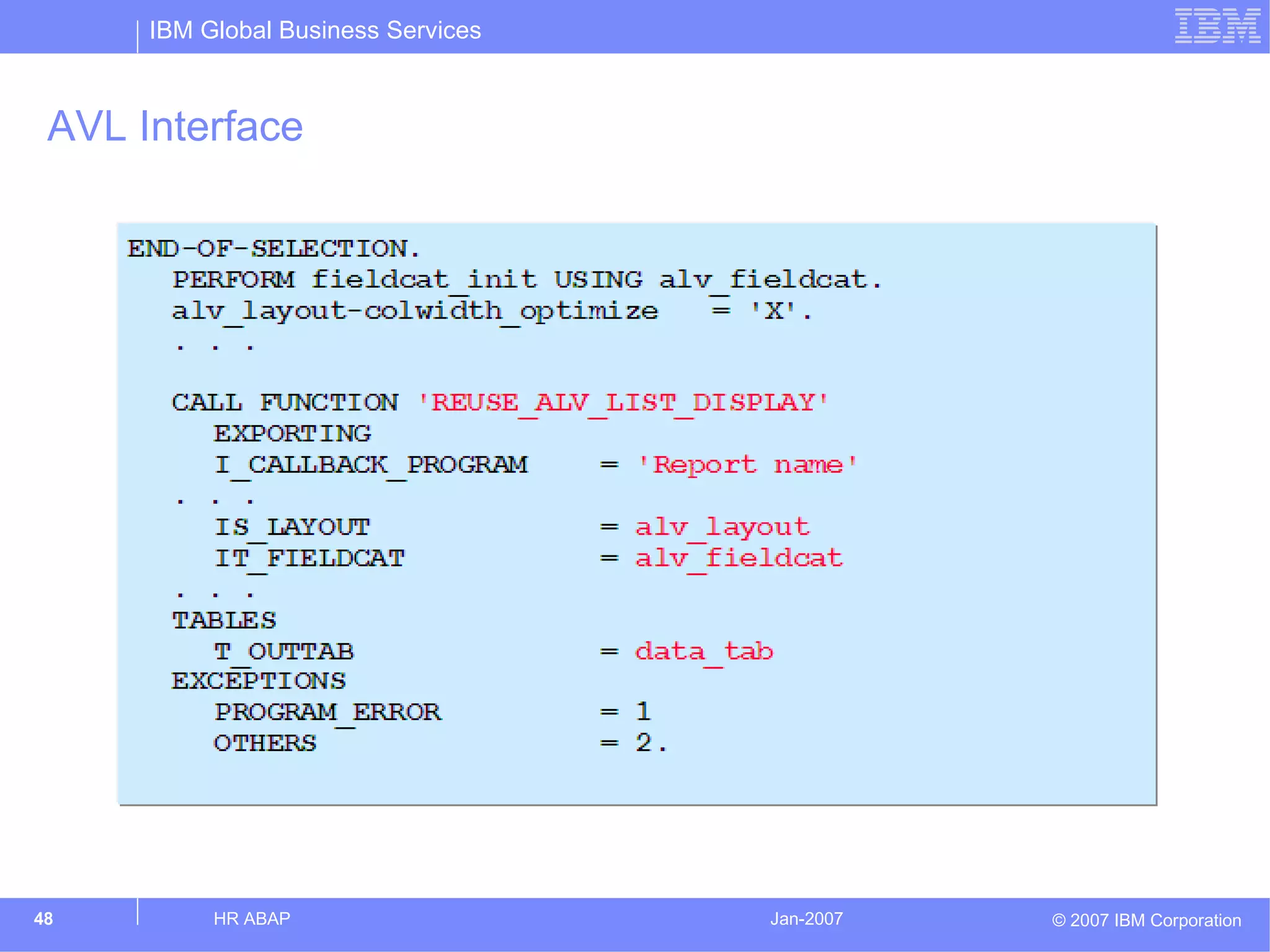 HR ABAP Technical Overview | http://sapdocs.info/ | PPT