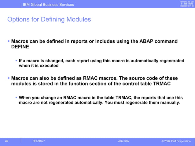 HR ABAP Technical Overview | http://sapdocs.info/ | PPT