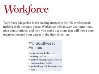 HR Analysis on SOUTHWEST AIRLINE | PPTX