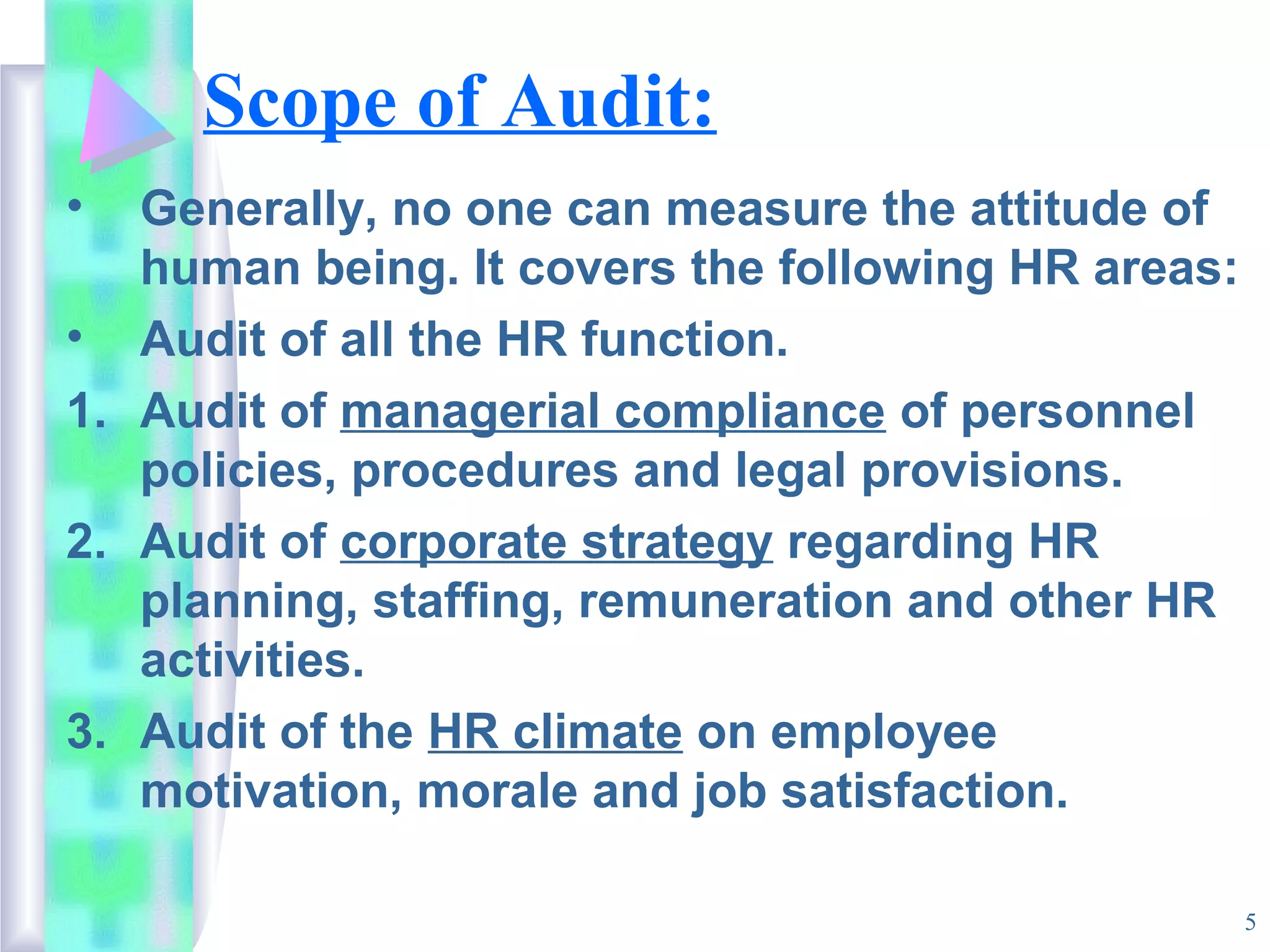 Hr audit scope and objective | PPT