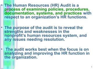 Hr audit scope and objective | PPT