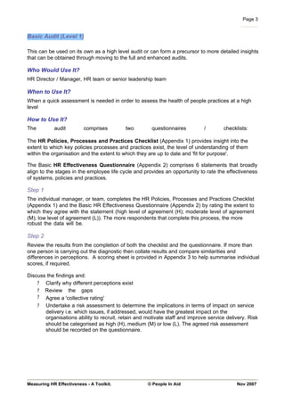 Hr audit kit | PDF