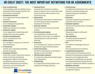 HR Cheat Sheet | PDF