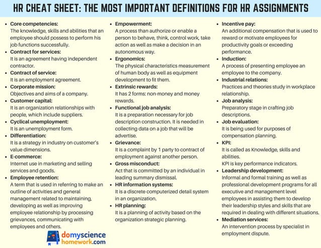 HR Cheat Sheet | PDF | Human Resources | Business