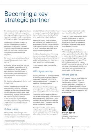 HR driver organizational innovation | PDF