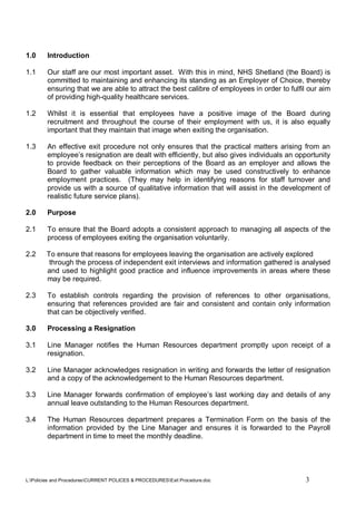 Hr exit procedure | PDF