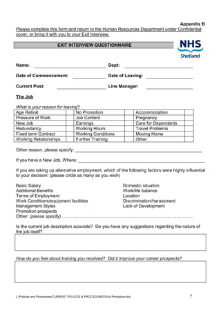 Hr exit procedure | PDF