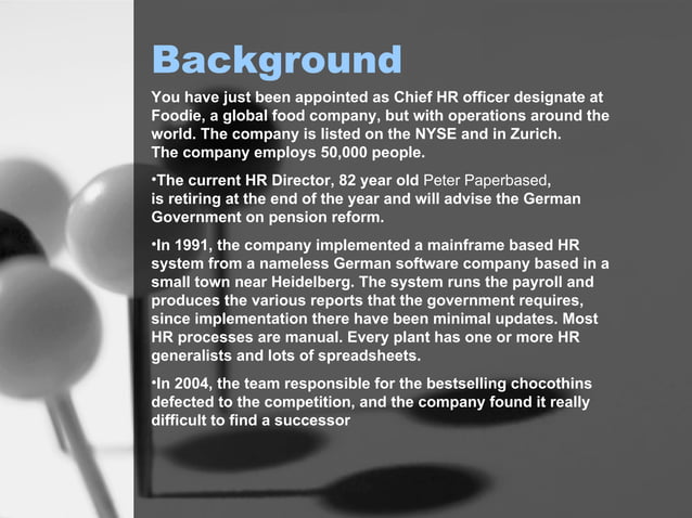 HR fictional case study-workshop | PPT