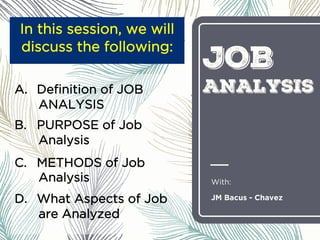 HR - Job Analysis | PDF