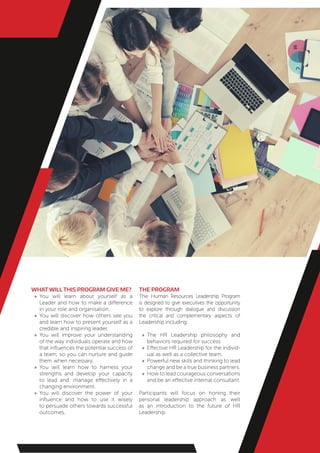 Human Resources Leadership Program | PDF