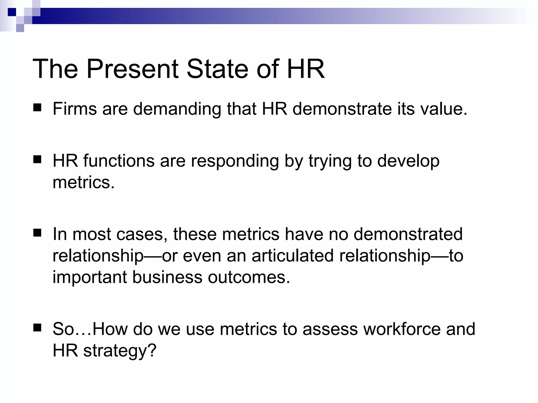 Using Human Capital Metrics | PPT