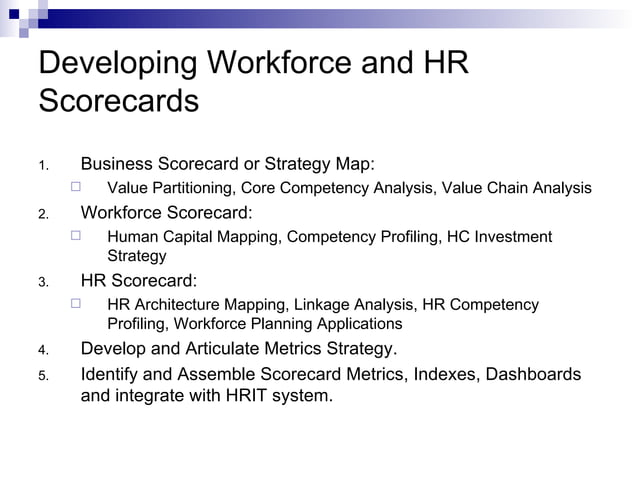 Using Human Capital Metrics | PPT