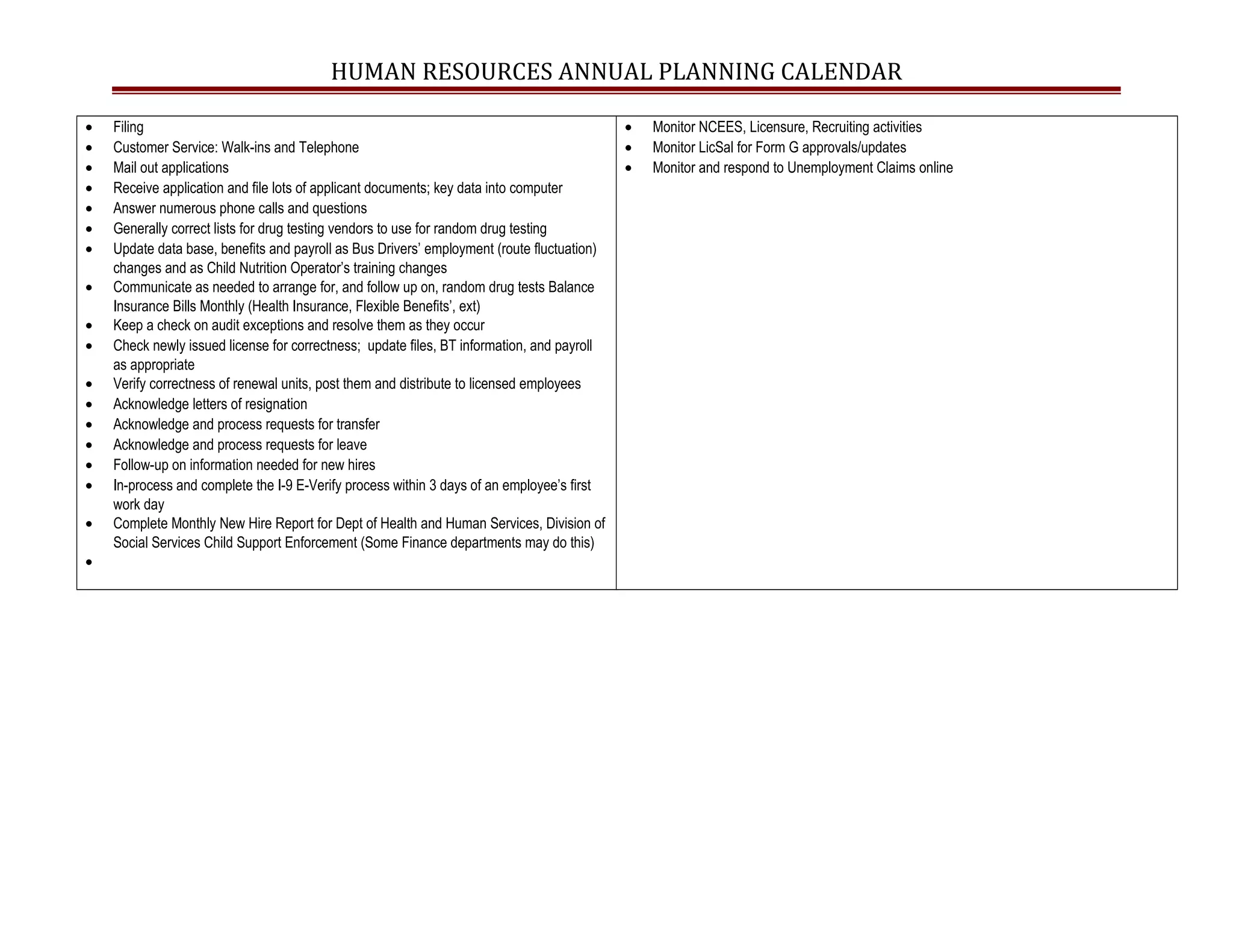 Hr planning-calendar | DOC