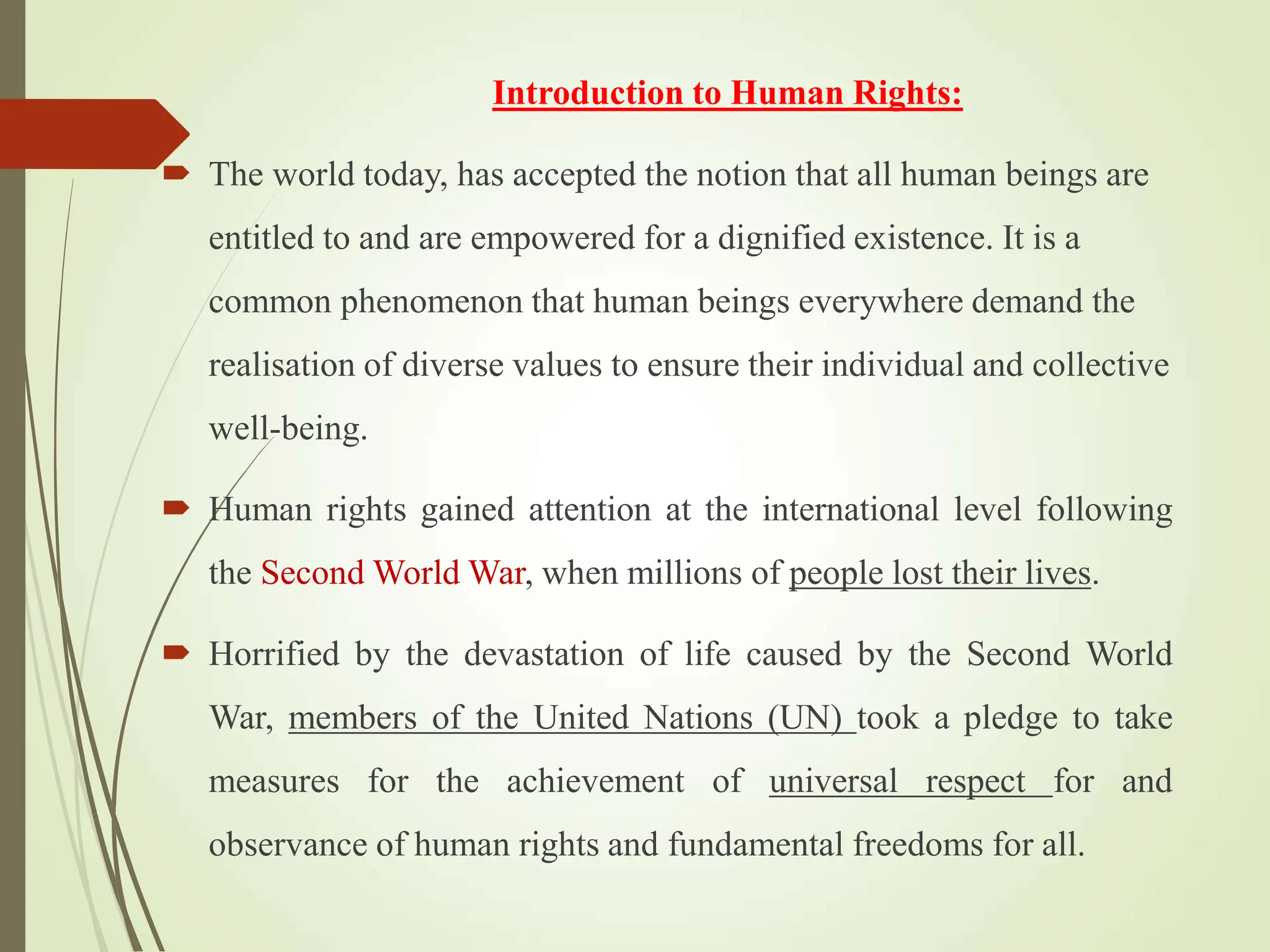 Human Rights- Unit wise Jurisprudence of Human Rights Its nature ...