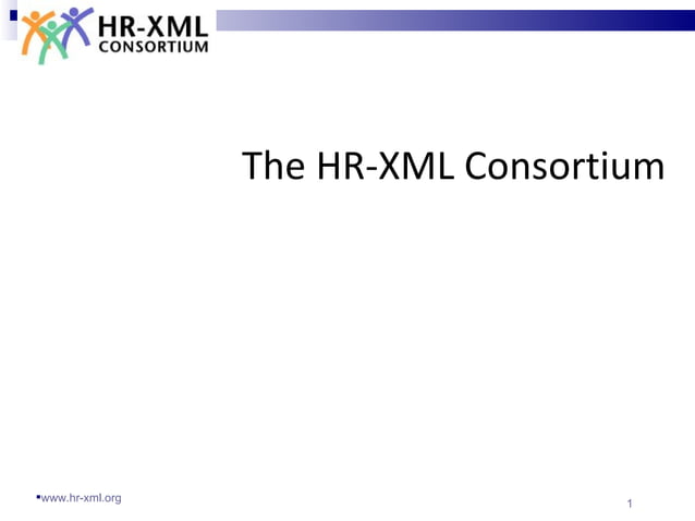 HR-XML Intro | PPT