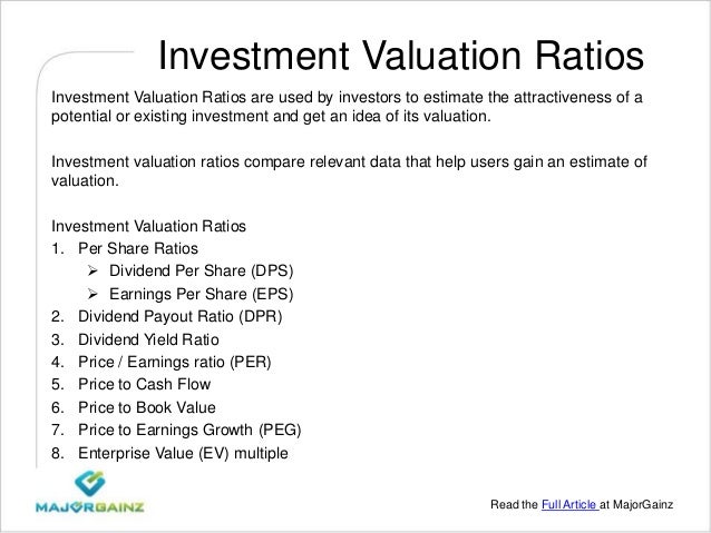 Investment Valuation Ratios