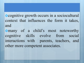 Vygotsky: socio-cultural perspective | PPTX