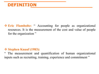 human resource accounting | PPT