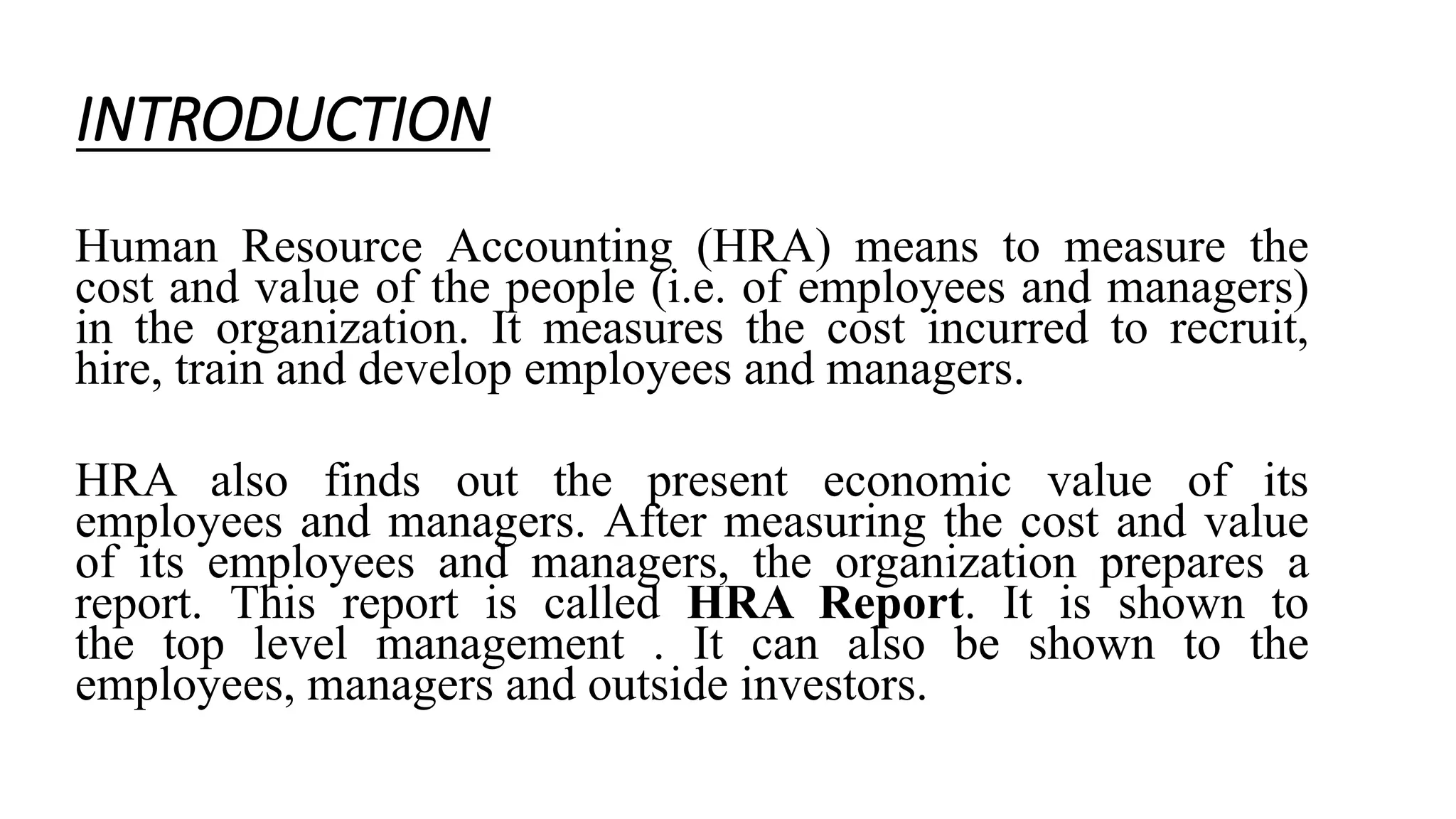 Human Resource Accounting | PPTX