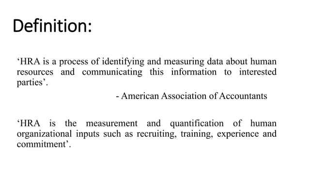 Human Resource Accounting | PPTX