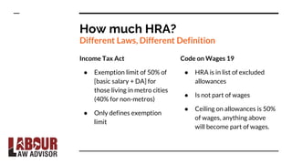 House Rent Allowance- Detailed Analysis | PPTX | Government Support and ...