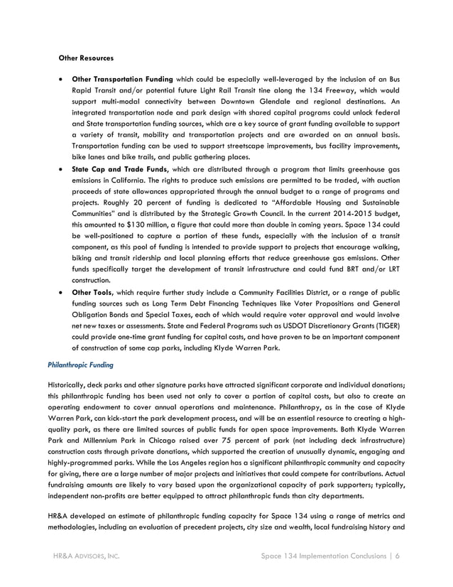 Preliminary Report: Space 134 Project Implementation, Operation ...