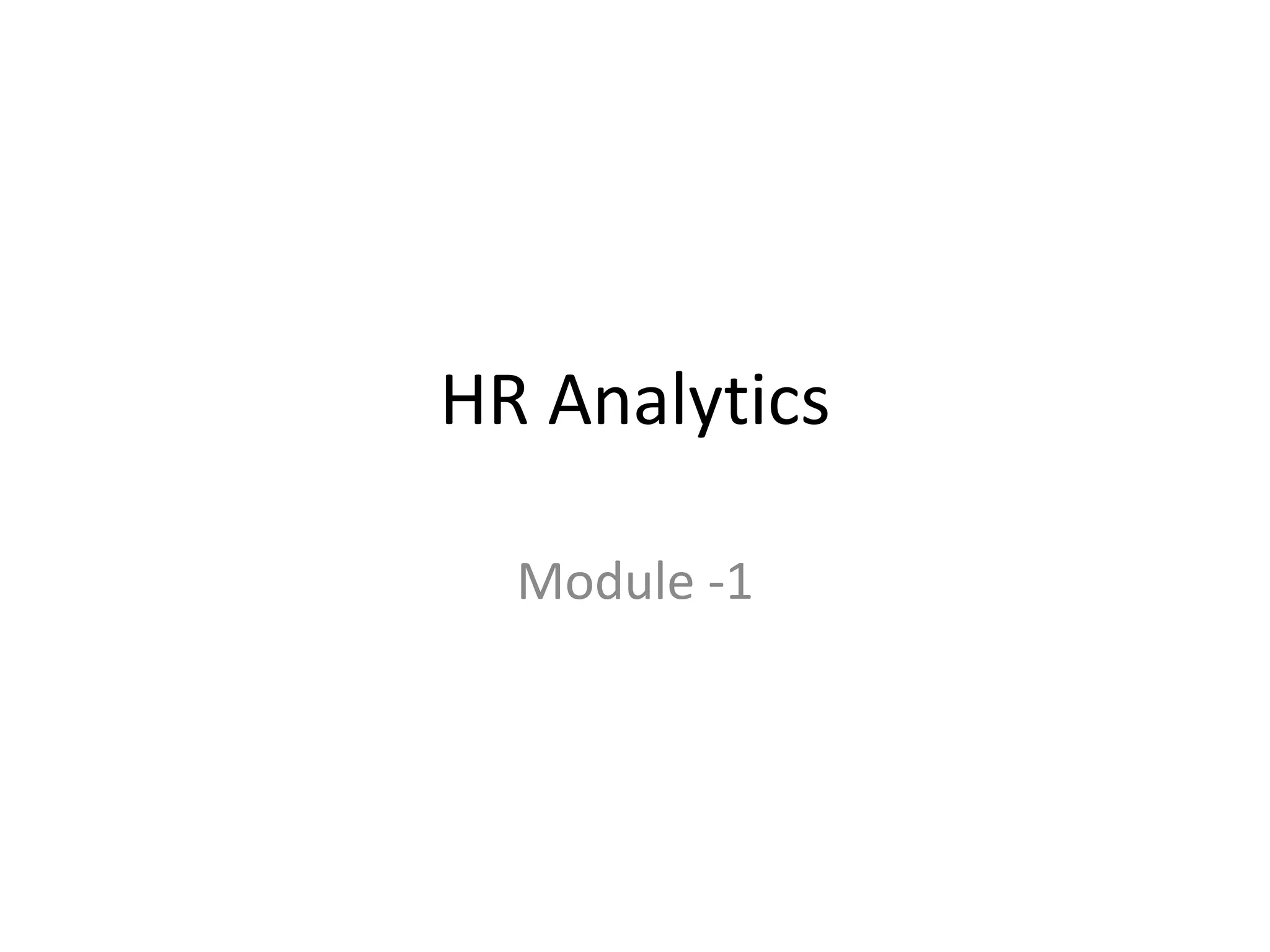 HR analytics | PPTX