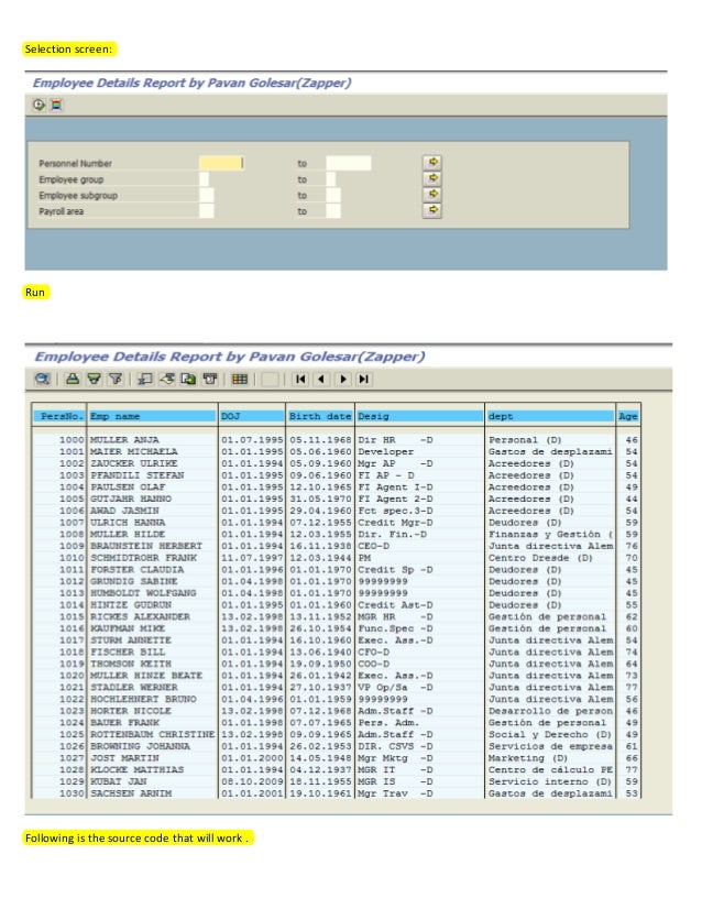 Sap Hr Abap Introduction With Step By Step Guide Beginner Learner…