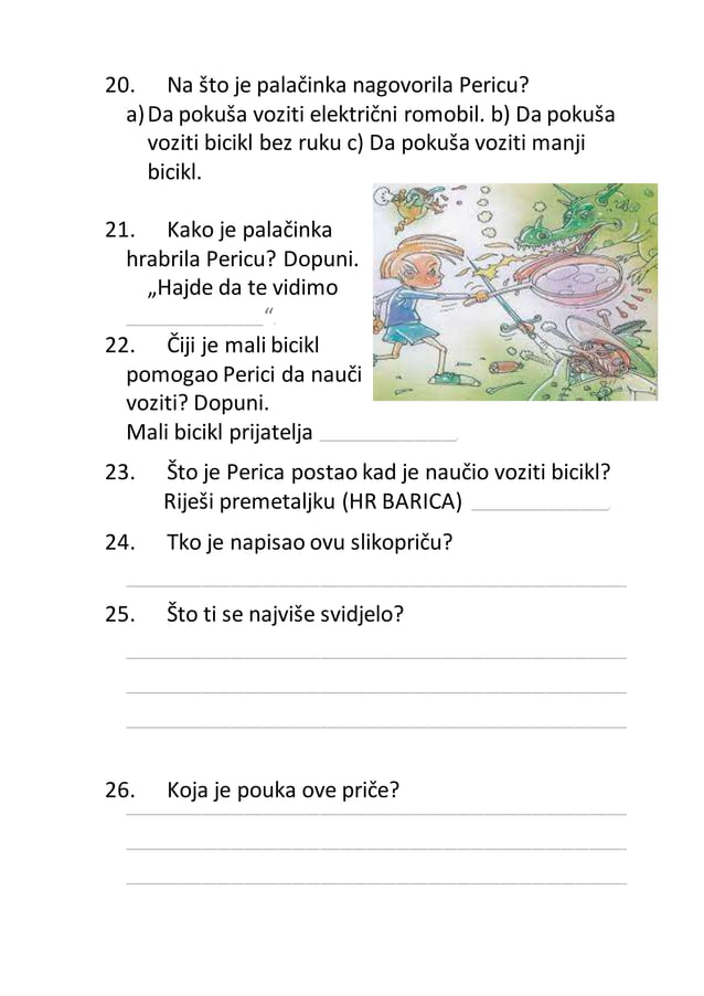 Hrabrica - lektira za 2. razred | DOCX