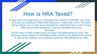 HRA Calculator - Calculate House Rent Allowance in India | PPTX