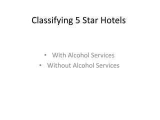 HRACC 5 Star Hotel Design Requirements,India | PPTX