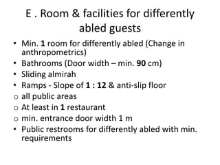 HRACC 5 Star Hotel Design Requirements,India | PPTX