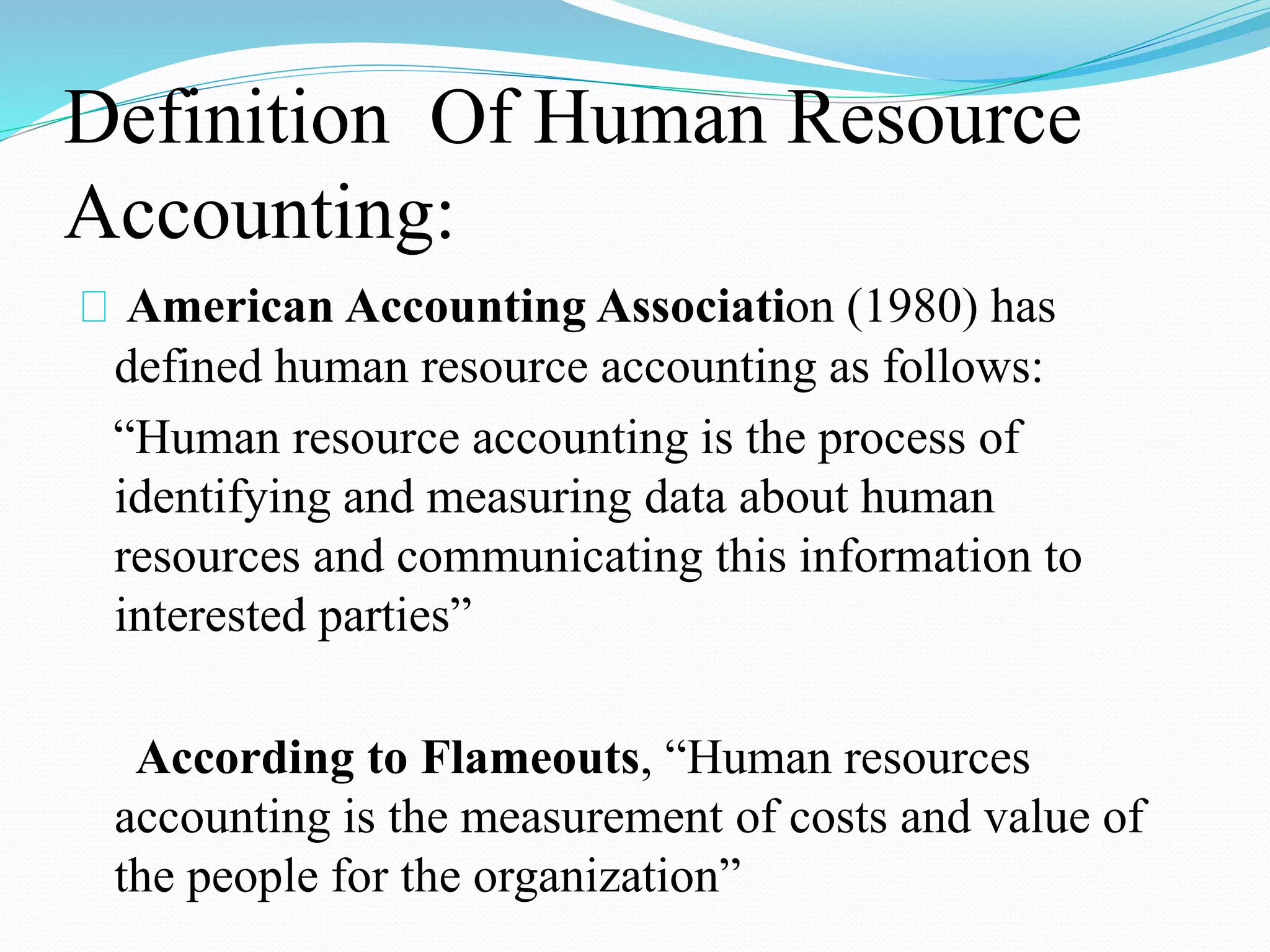 Hr accounting | PPTX