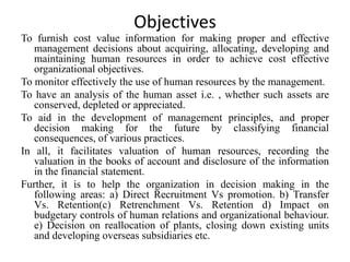 Human resource accounting notes for mba hr | PPTX