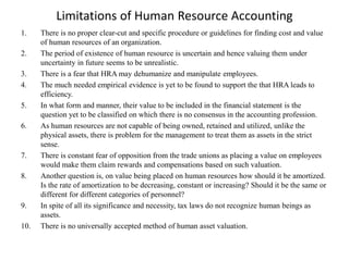 Human resource accounting notes for mba hr | PPTX | Human Resources ...