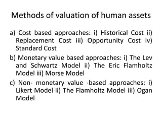 Human resource accounting notes for mba hr | PPTX