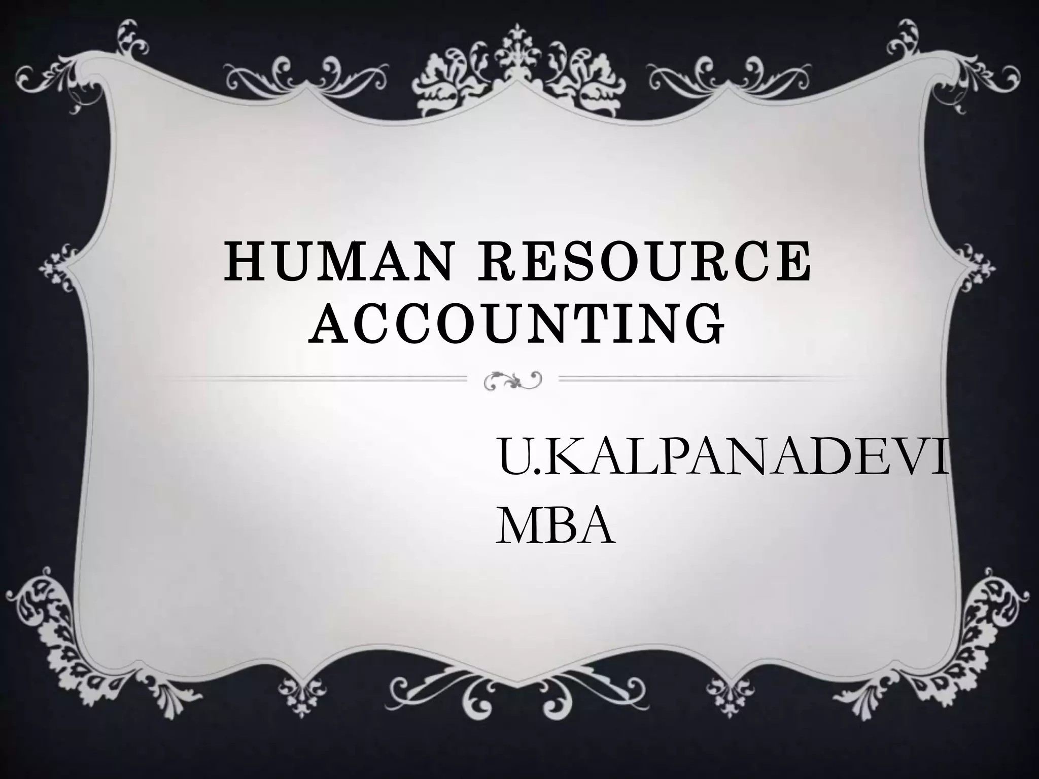 Hr accounting | PPTX