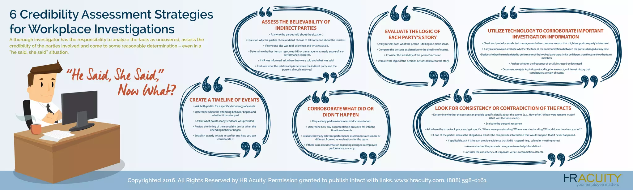 6 Credibility Assessment Strategies for Workplace Investigations | PDF