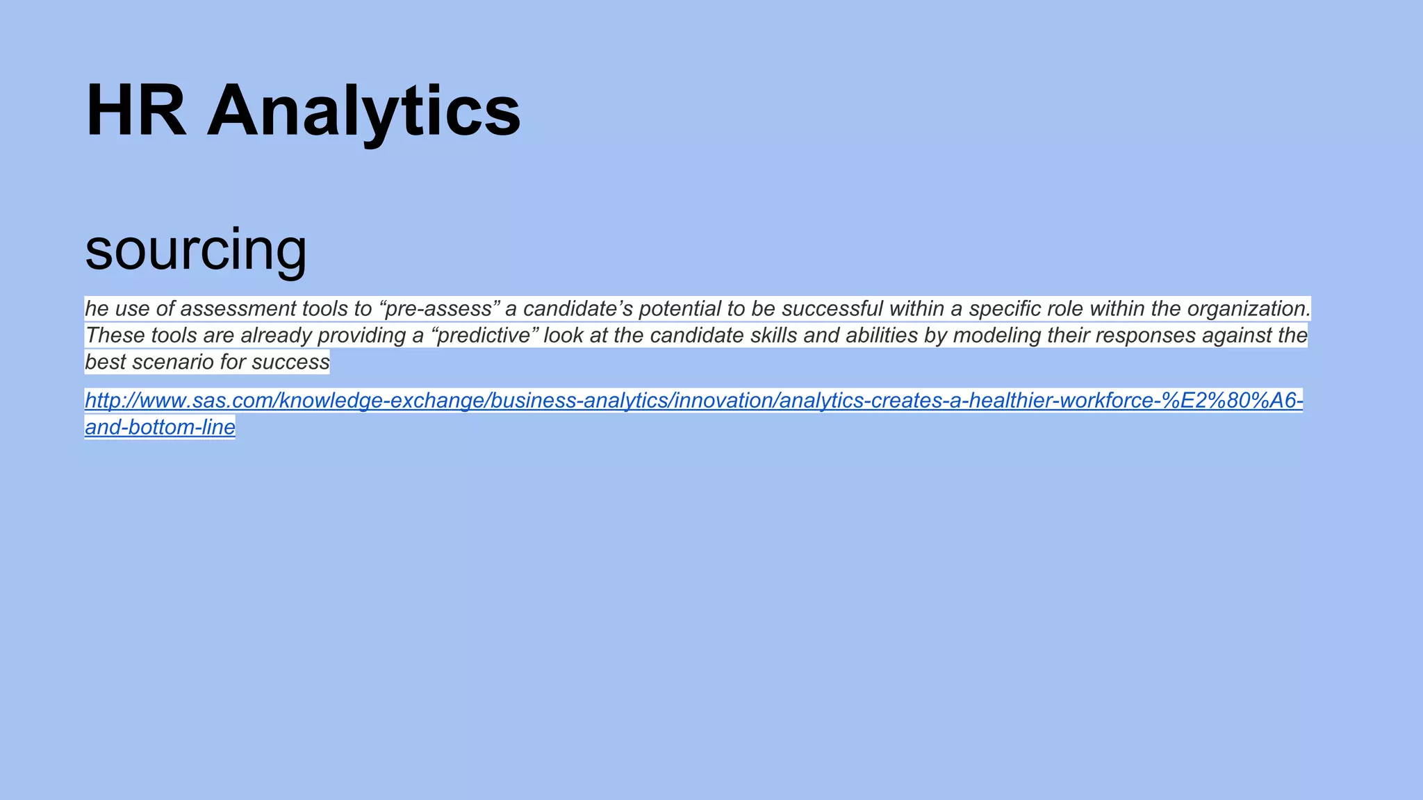 An introduction to HR analytics | PDF