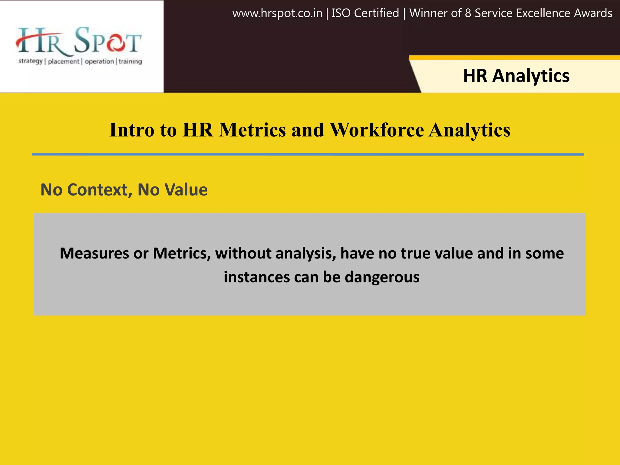 Hr analytics introduction-v1 | PPT