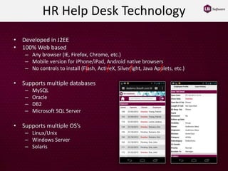 HR Analytics and KPIs with LBi HR HelpDesk | PPT