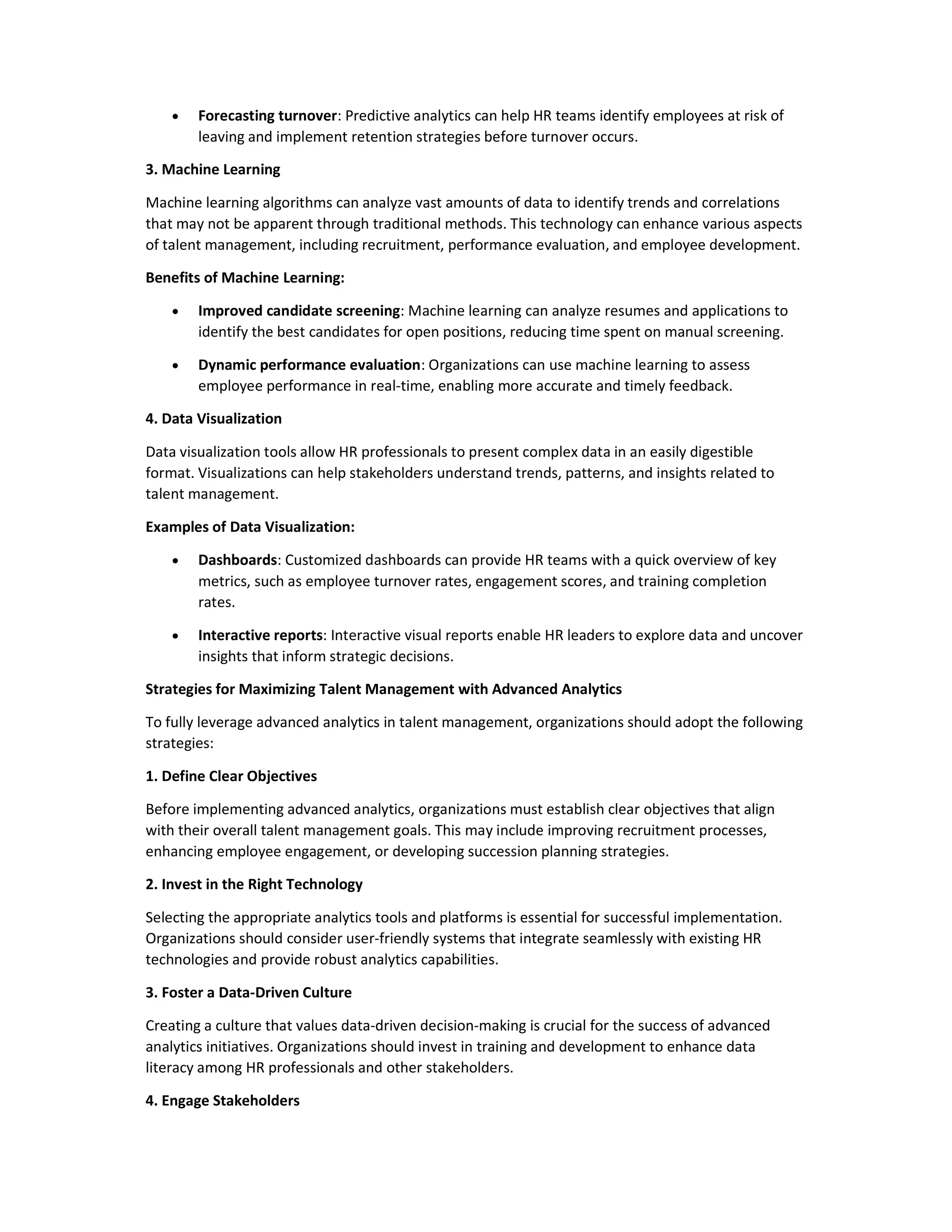 Maximizing Talent Management with Advanced Analytics Strategies | PDF