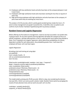 HR Analytics Project EEB | PDF | Business Accounting & Finance | Business