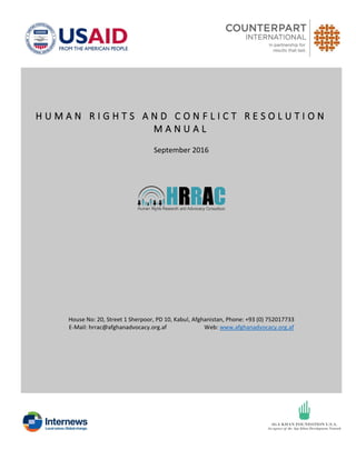 Human Rights & Conflict Resolution Manual | PDF