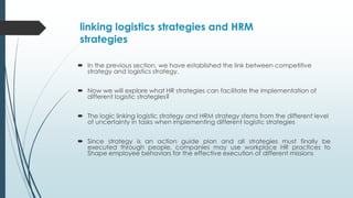 HR and logistics | PPTX