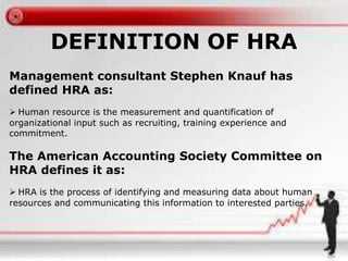Human Resource Accounting (MBA) | PPT